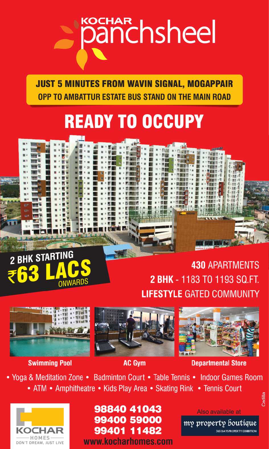 Kochar Panchsheel Ready To Occupy Ad Advert Gallery