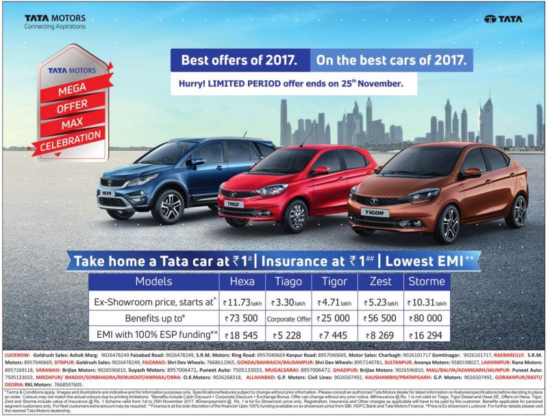Tata Motors Advertisements in Newspapers - Advert Gallery