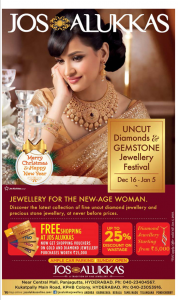 Best Collection of Jos Alukkas Jewellery Advertisement in Newspapers