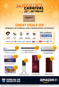 Amazon In Summer Carnival 23Rd To 26Th March Ad - Advert Gallery