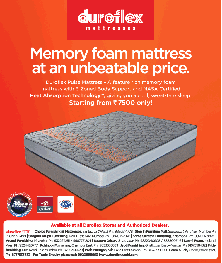 Duroflex Memory Foam Mattress At Unbeatable Price Ad Advert Gallery Duroflex Memory Foam Mattress At Unbeatable Price Ad Advert Gallery