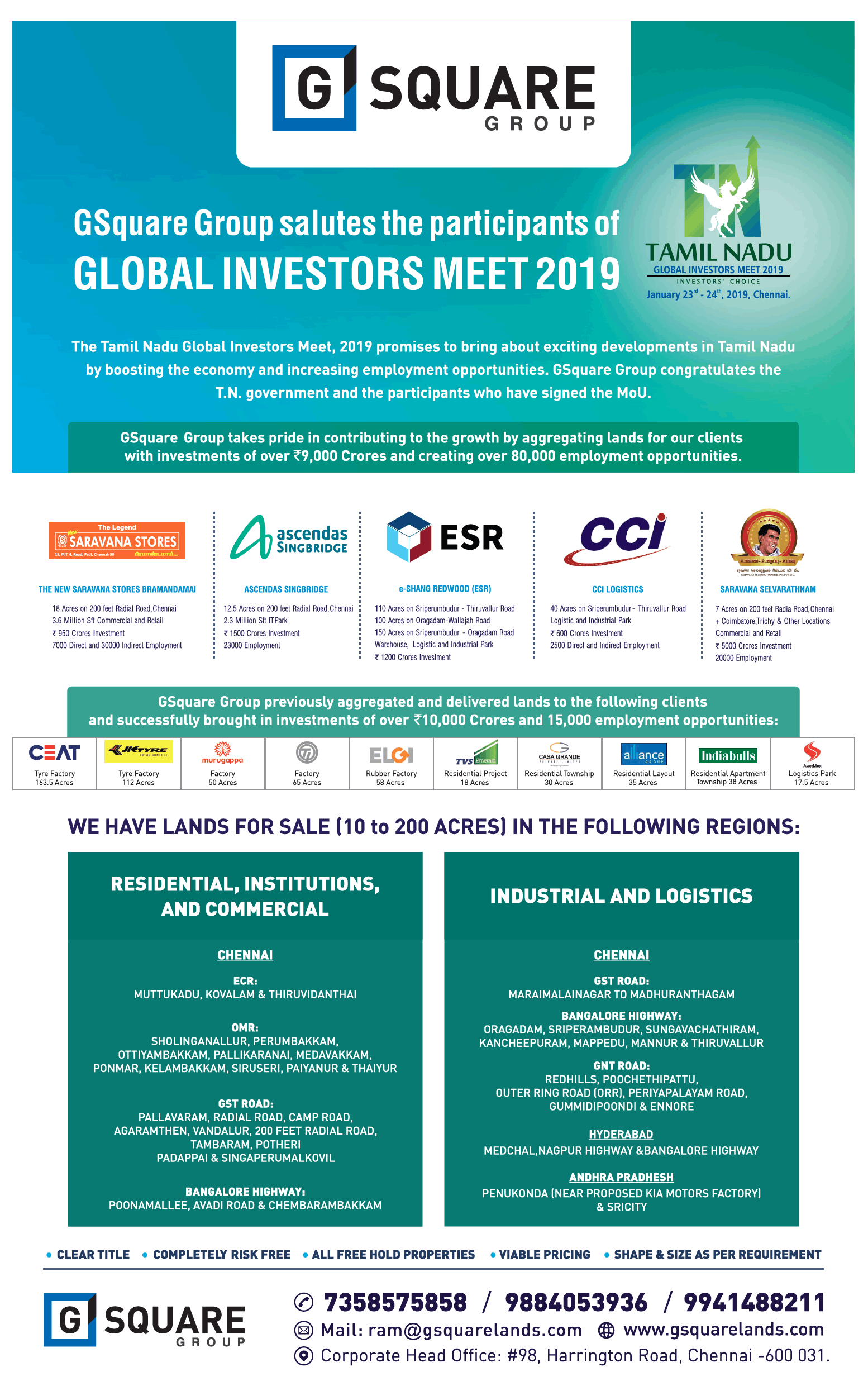 G Square Group Global Investors Meet 2019 Ad Advert Gallery G Square Group Global Investors Meet 2019 Ad Advert Gallery
