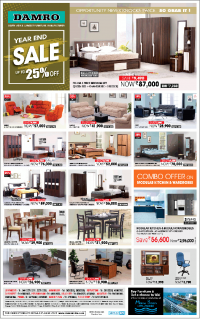 Damro Furniture Advertisement in Newspapers - Advert Gallery Collection