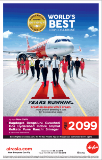 AirAsia Airlines Advertisement Collection published in Newspaper India