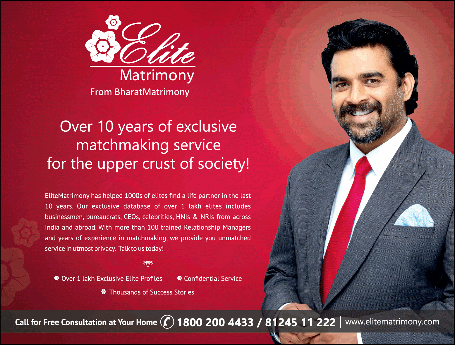 Elite Matrimonial For Bharat Matrimony Ad Delhi Times Advert Gallery
